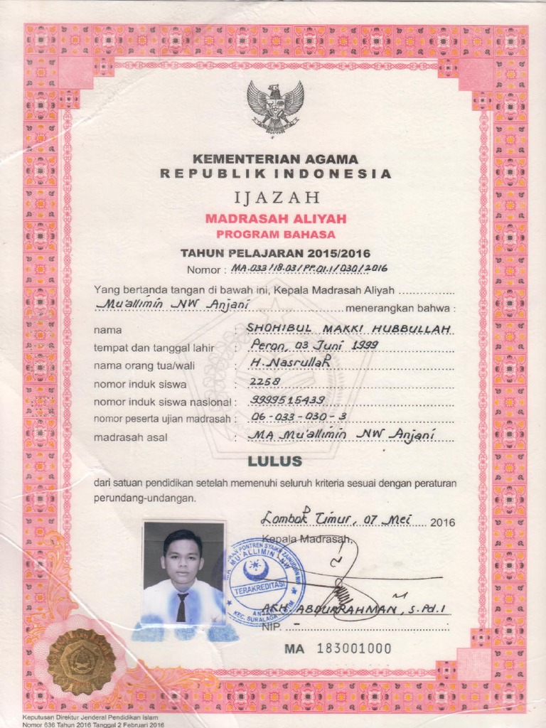 Ijazah Ma | PDF