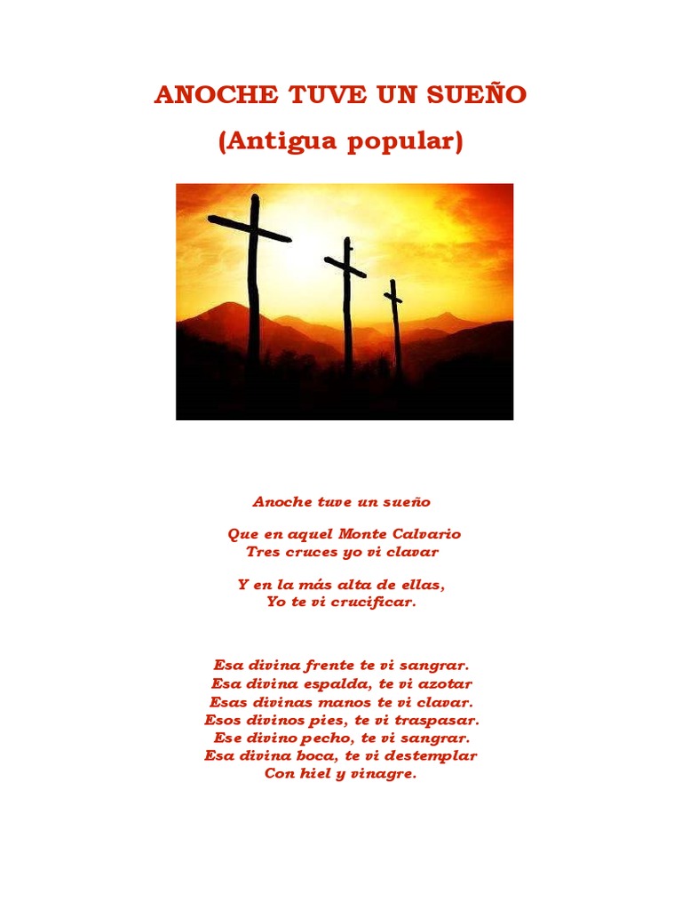 Anoche Tuve Un Sueño VV | PDF | Religión y espiritualidad