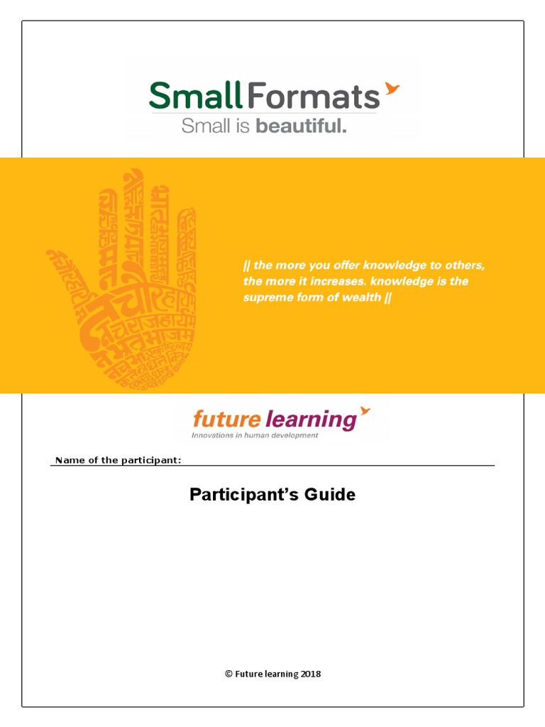 Participant's Guide: Name of The Participant | PDF | Business | Science