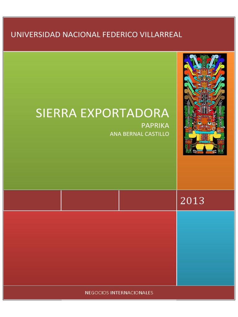 Exportación de Páprika Peruana | PDF | Ají picante | Pimiento