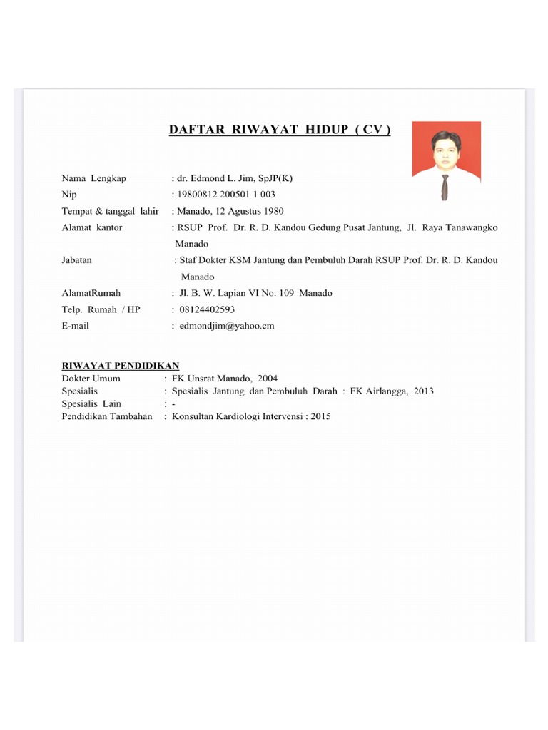 CV - DR Edmond Liam | PDF