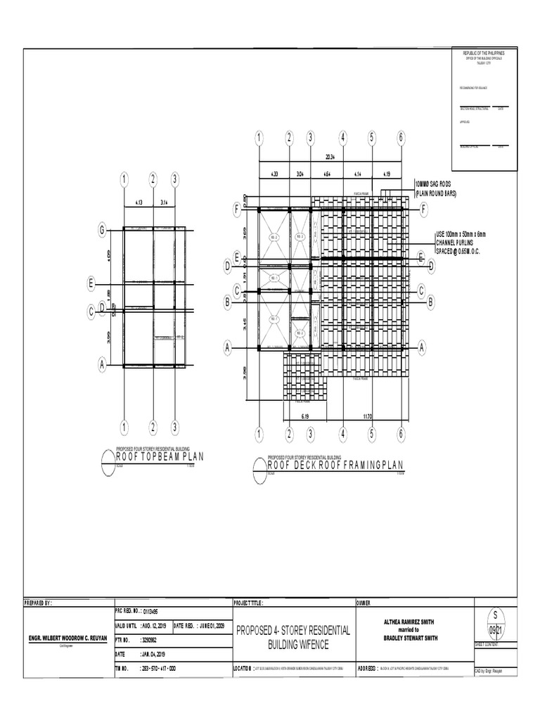 Roof Top and Deck Plan | PDF