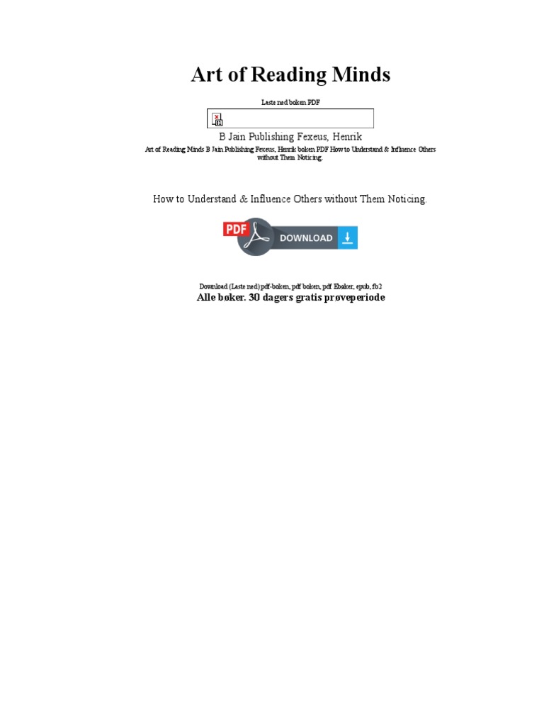 Art Reading Minds PDF | PDF