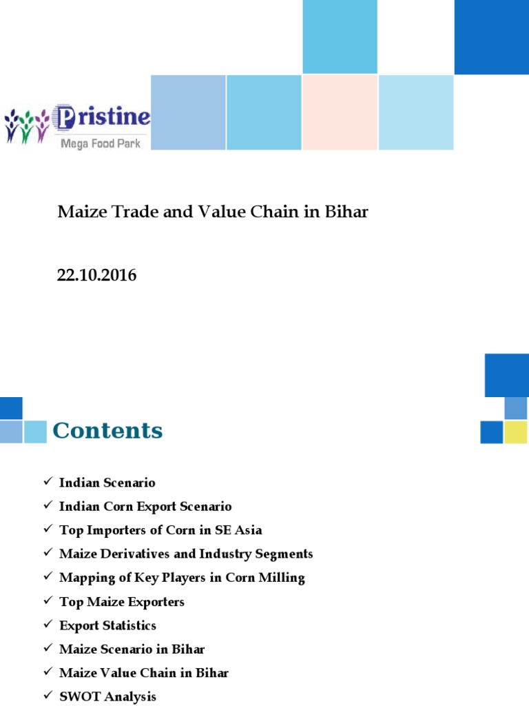 Maize Trade and Value Chain in Bihar | PDF | Maize | Wheat