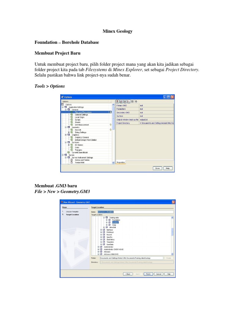 Minex Geology - Borehole Database | PDF