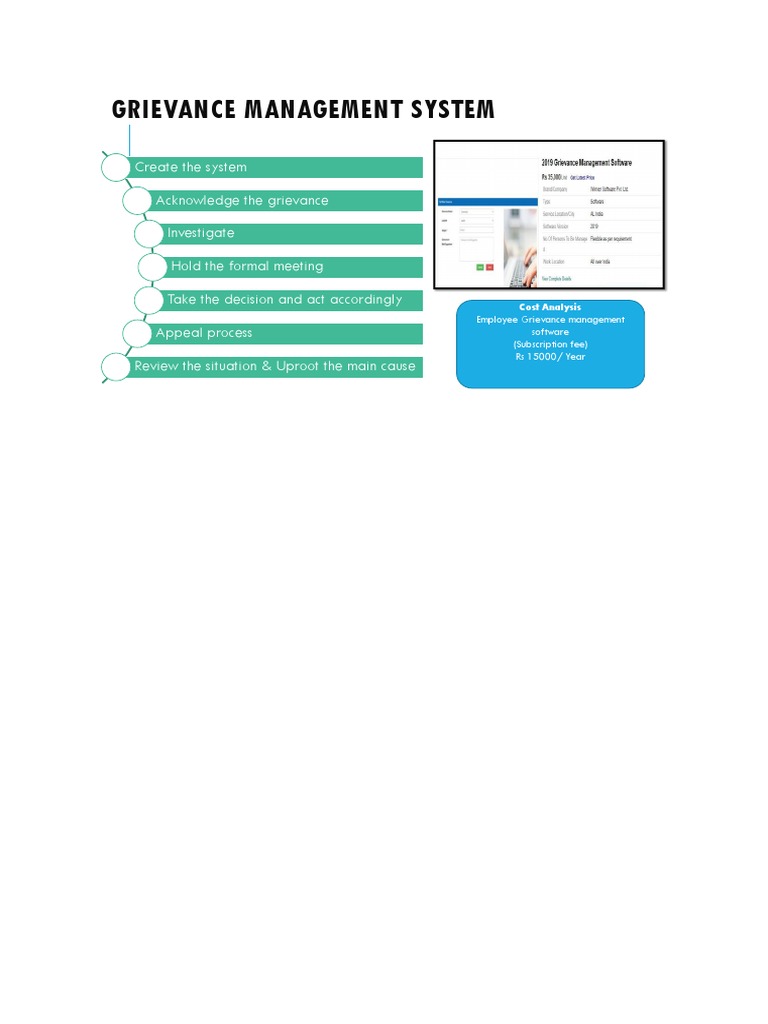 Grievance Management System | PDF | Finance & Money Management