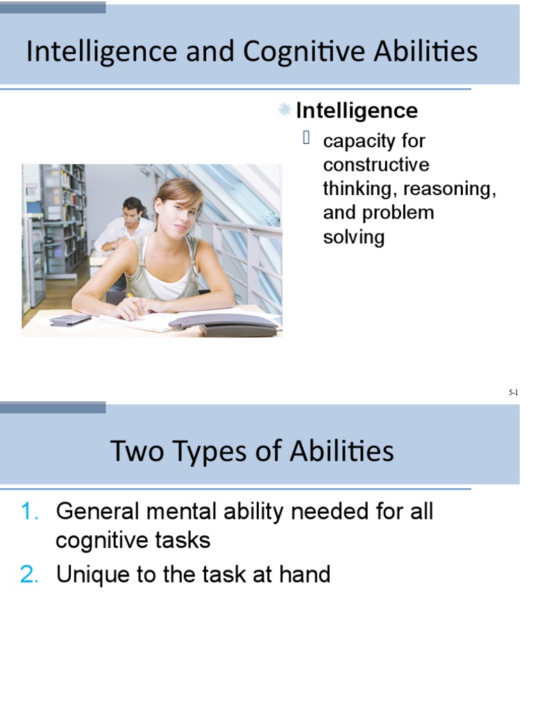 Intelligence and Cognitive Abilities | PDF | Intelligence | Self Esteem