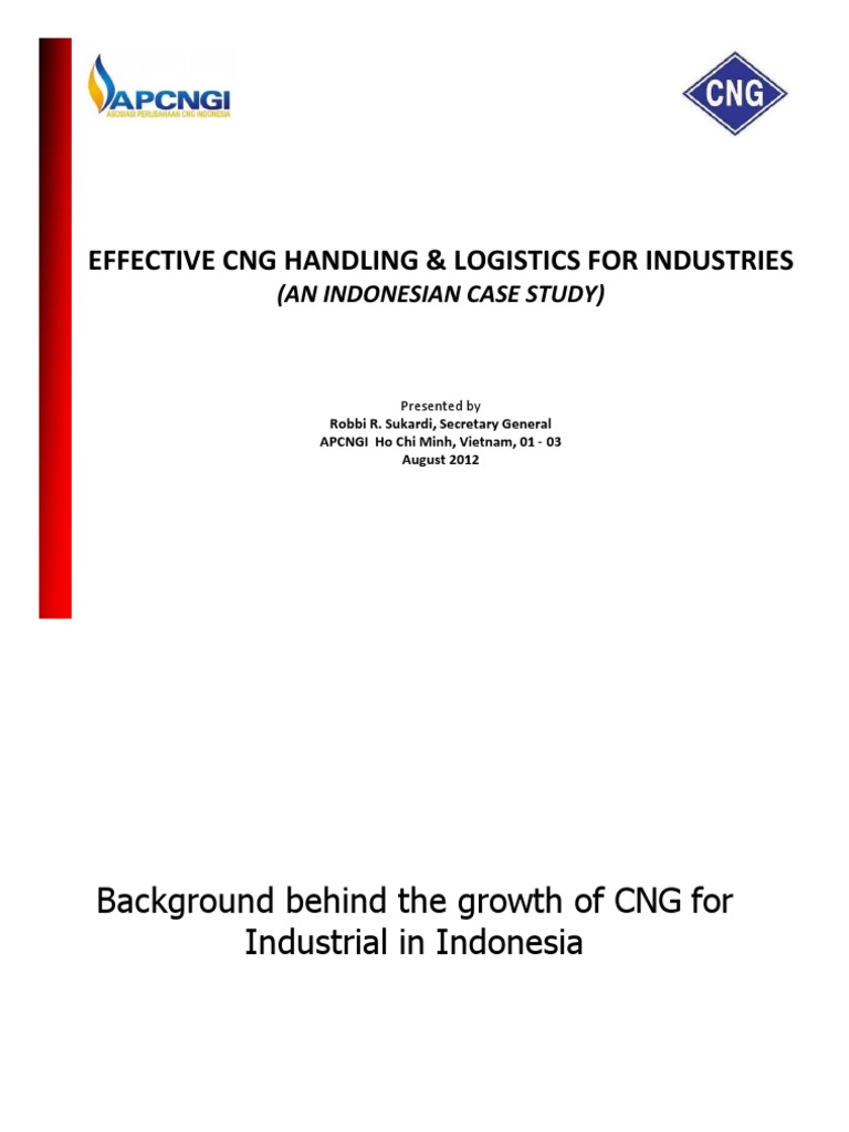 Effective CNG logistics drive Indonesian industry costs lower | PDF ...
