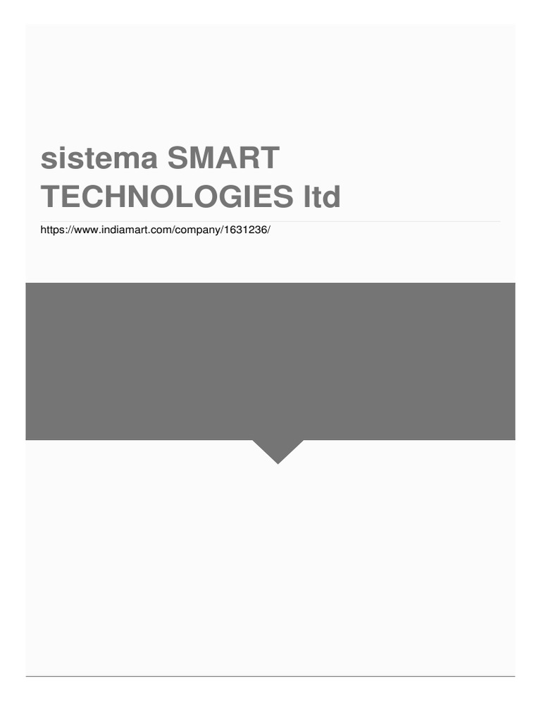 Sistema Smart Technologies LTD | PDF