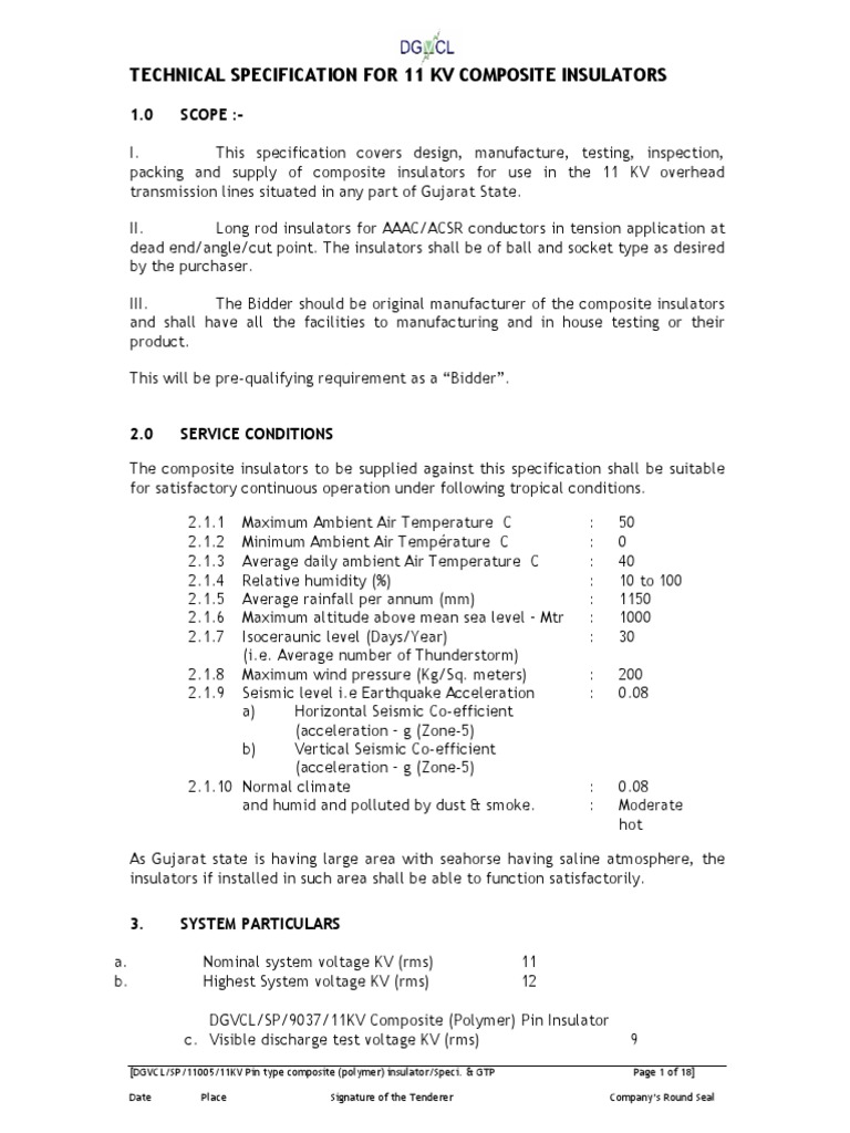 5 - 11KV-Composite - Polymer - Pin-Insulator - Specifications - GTP PDF ...