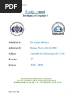 Darcy's Law Exercise and Problems | PDF | Aquifer | Groundwater