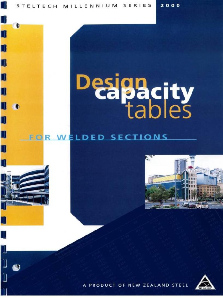 Design Capacity Tables For Welded Sections Steltech PDF | PDF | Beam ...