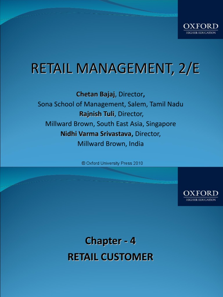 Chapter 4 Retail Customer | PDF | Retail | Motivation