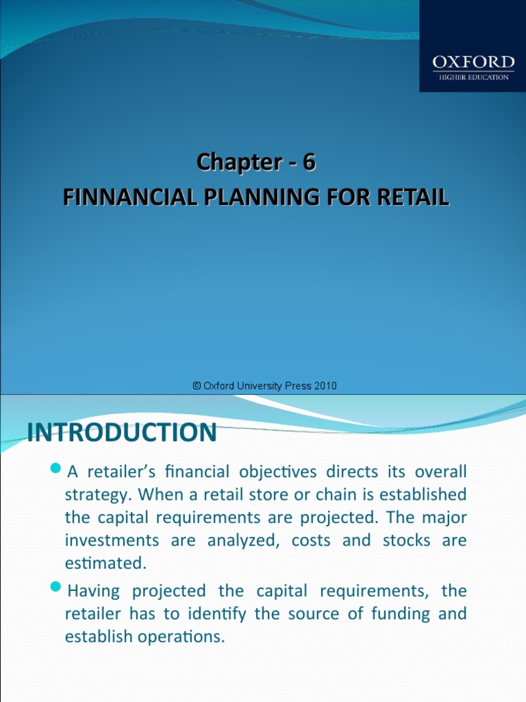 Chapter-6 FINANCIAL PLANNING FOR RETAIL | PDF | Retail | Balance Sheet