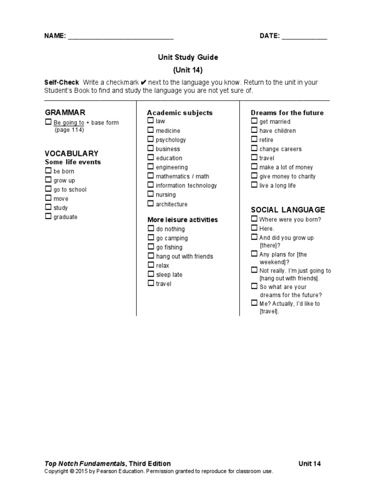 Unit Study Guide (Unit 14) | PDF | Semiotics | Behavior Modification