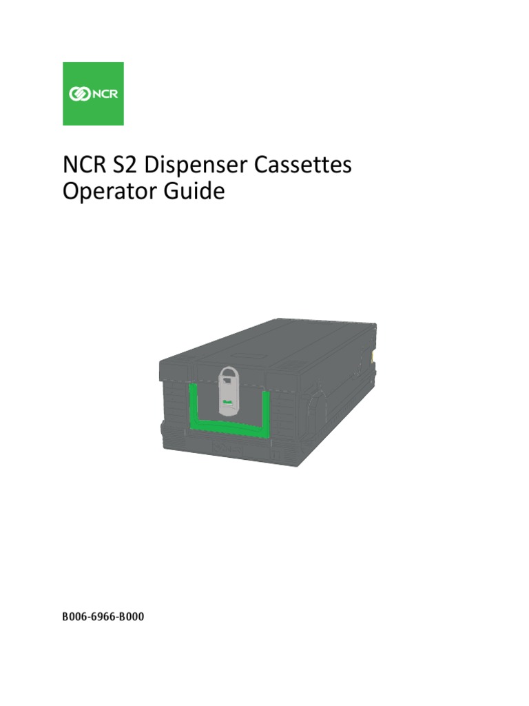 NCR S2 Dispenser Cassettes Operator Guide: Cassette Image | PDF ...