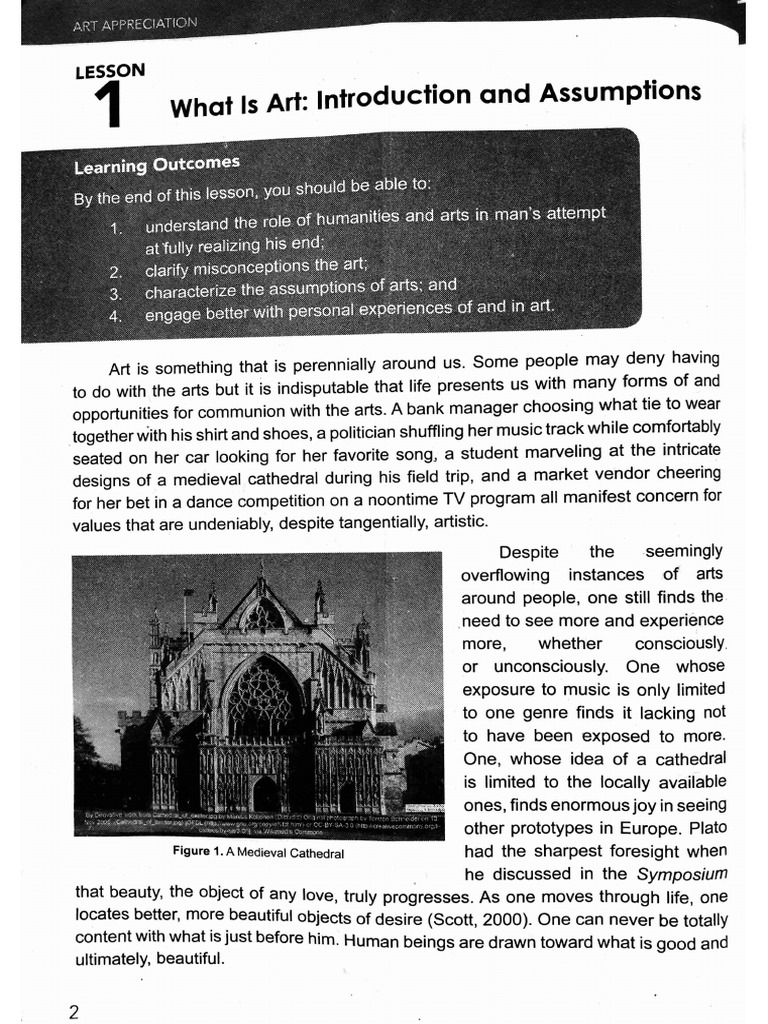 Art Appreciation Lesson 1 | PDF