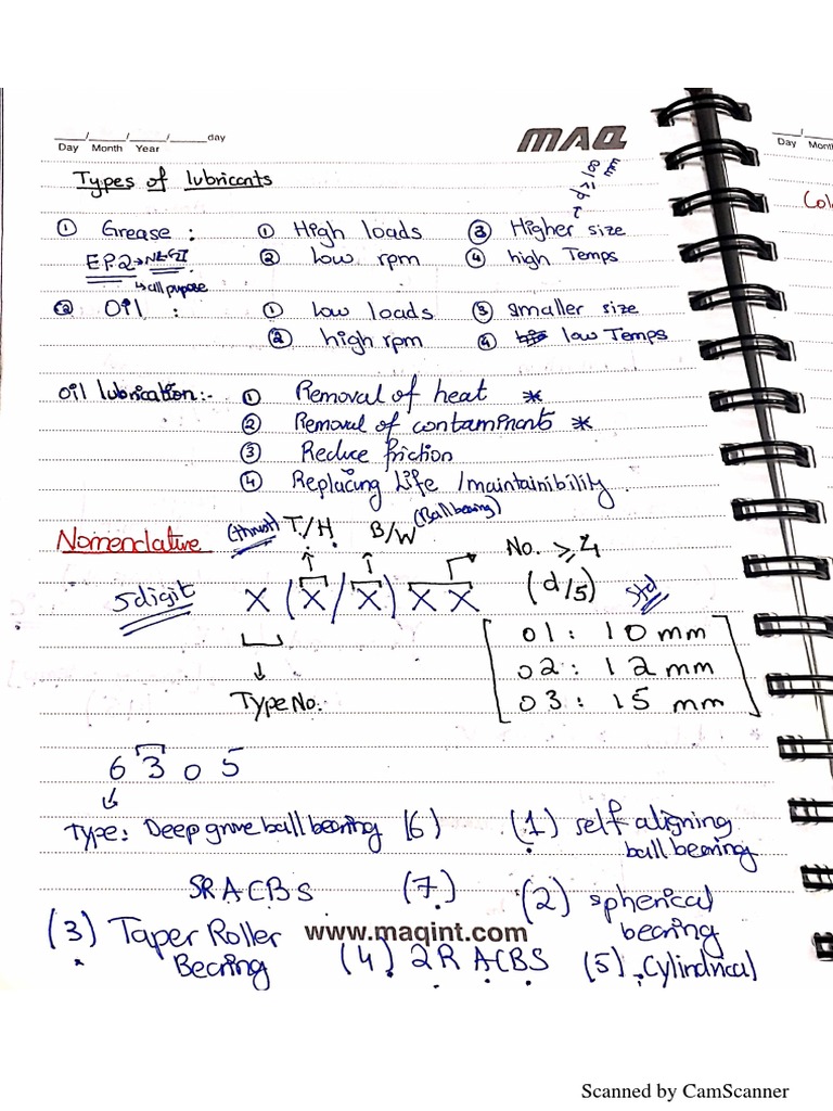 Bearing Notes | PDF