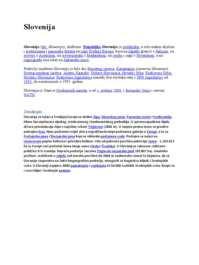 Slovenija | PDF