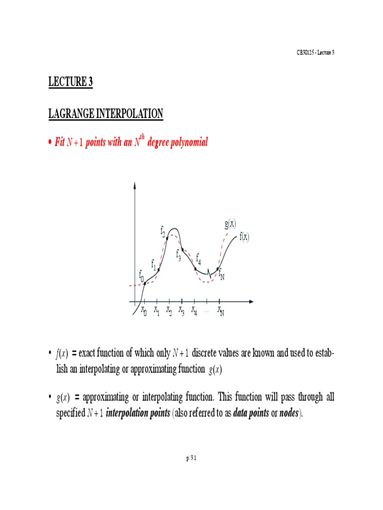 Lagrange Interpolation Explained | PDF | Interpolation | Polynomial