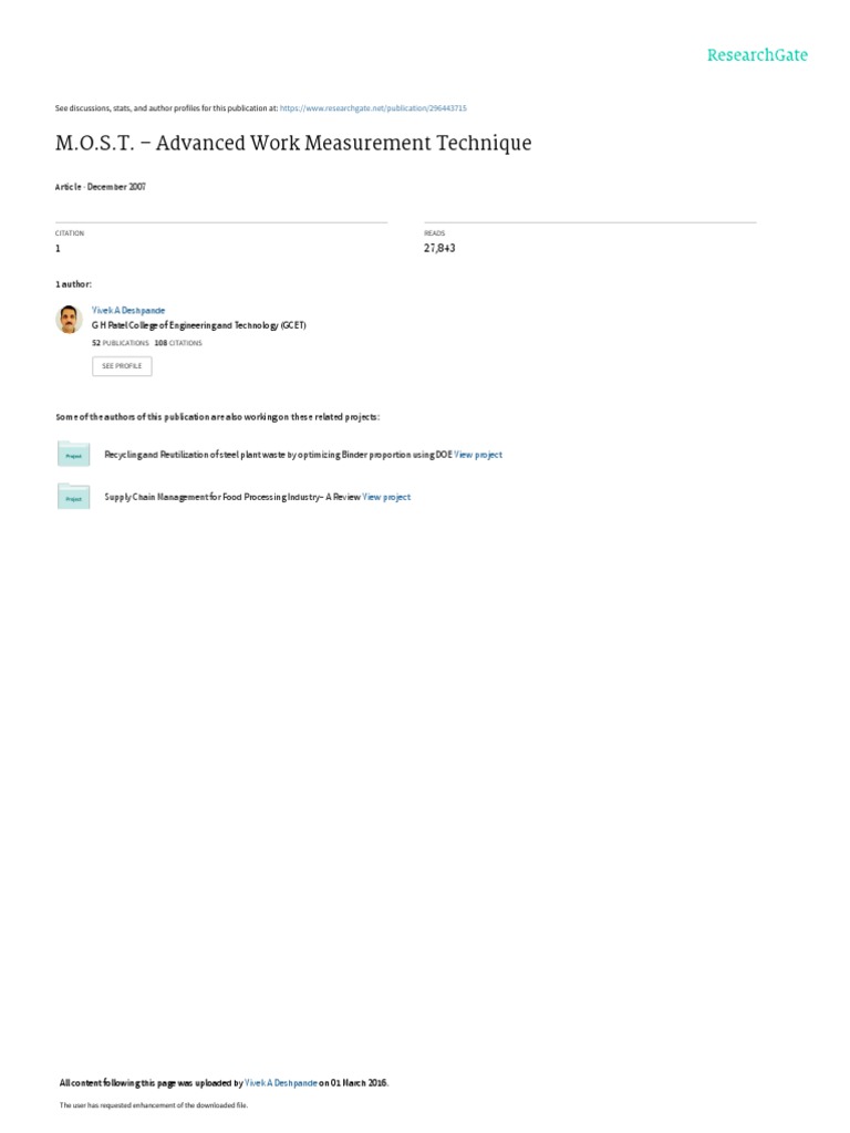 MOST Technique | PDF