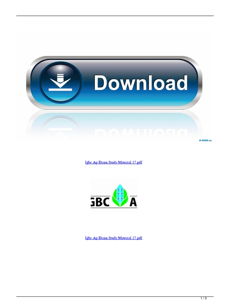 IGBC AP Exam Study Material Guide | PDF | Leadership In Energy And ...