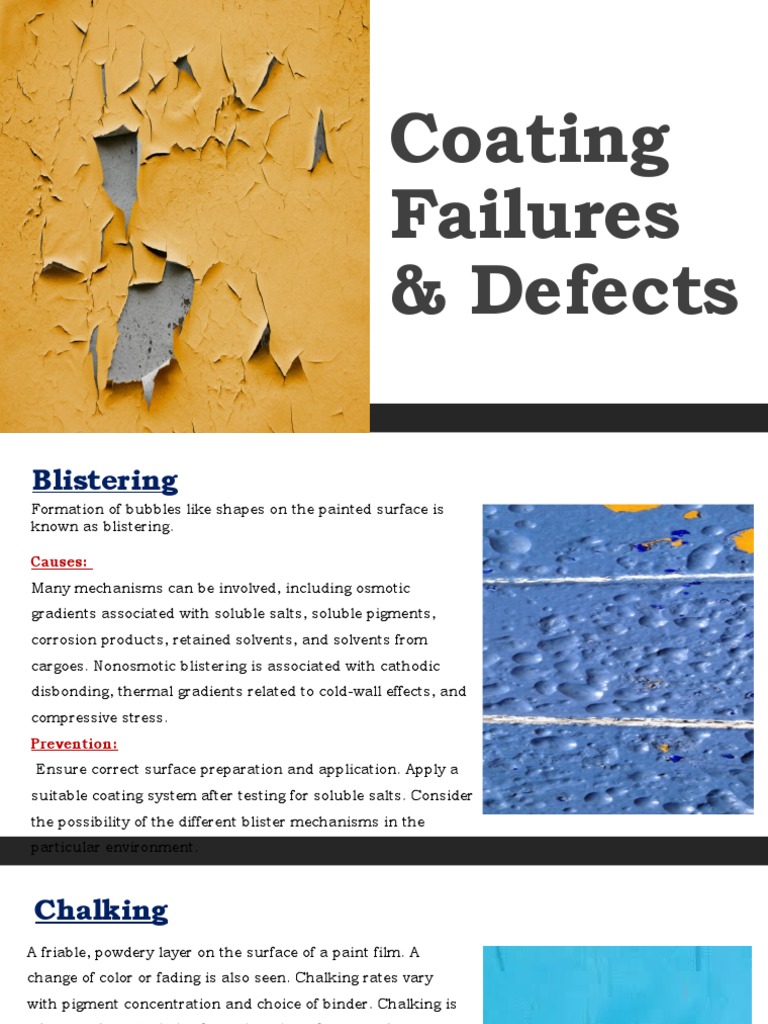 Coating Failures | PDF | Paint | Materials Science