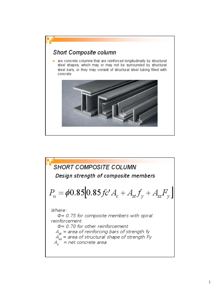 RCD Composite Columns | PDF | Column | Economic Sectors