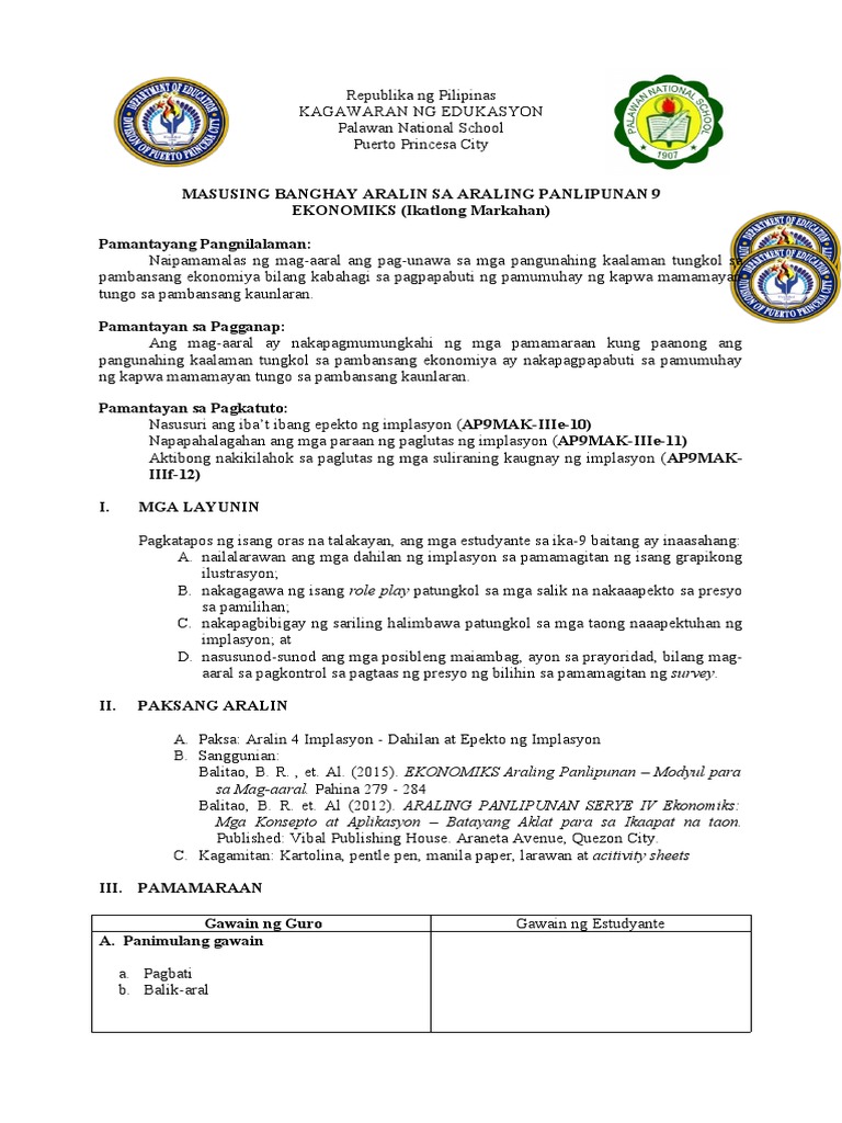 LP Implasyon EPEKTO NG IMPLASYON | PDF