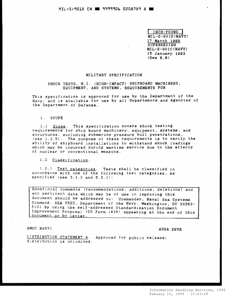 Mil S 901D PDF | PDF