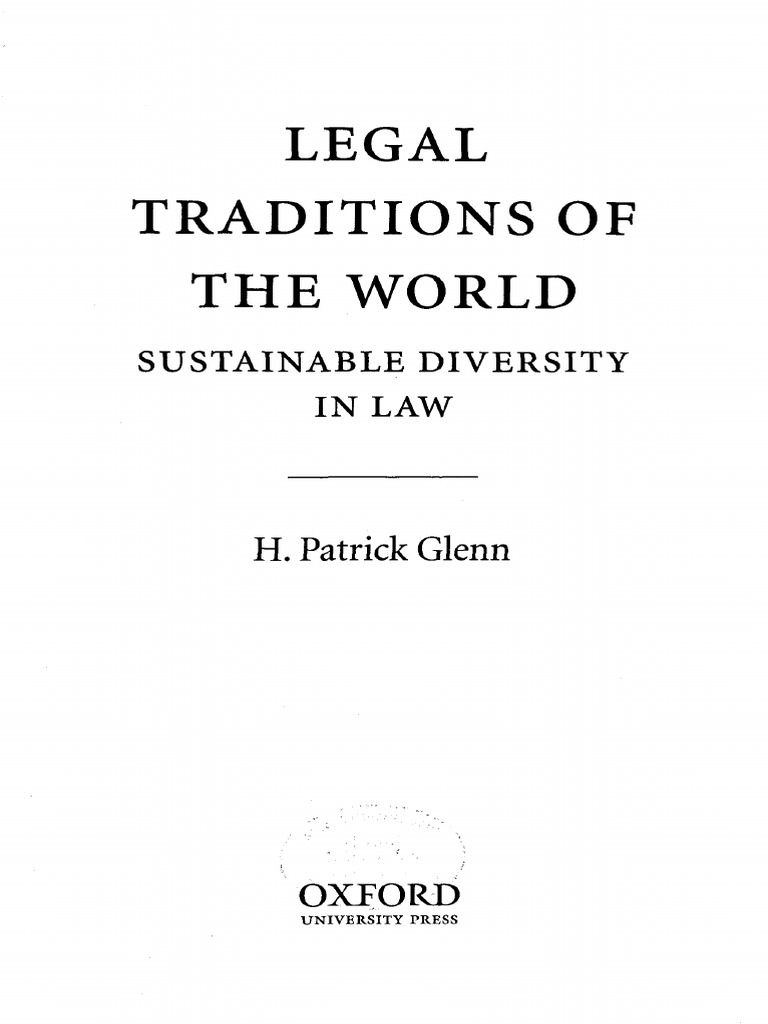 Legal Traditions and Sustainable Diversity | PDF