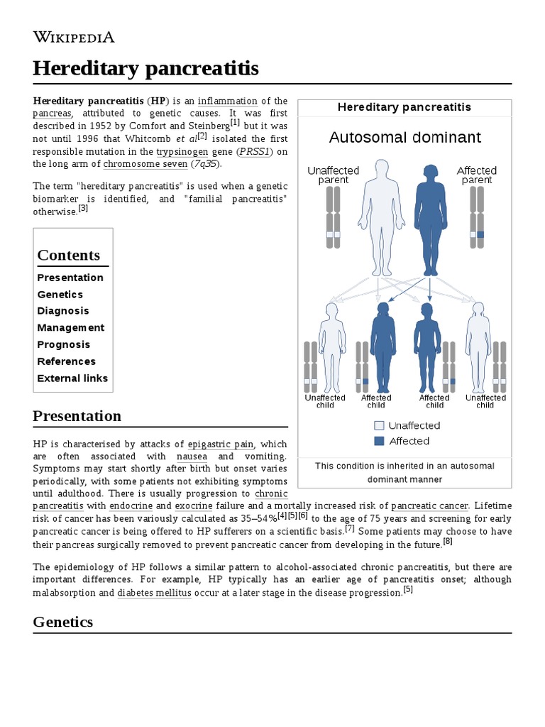 Hereditary Pancreatitis: Hereditary Pancreatitis (HP) Is An ...