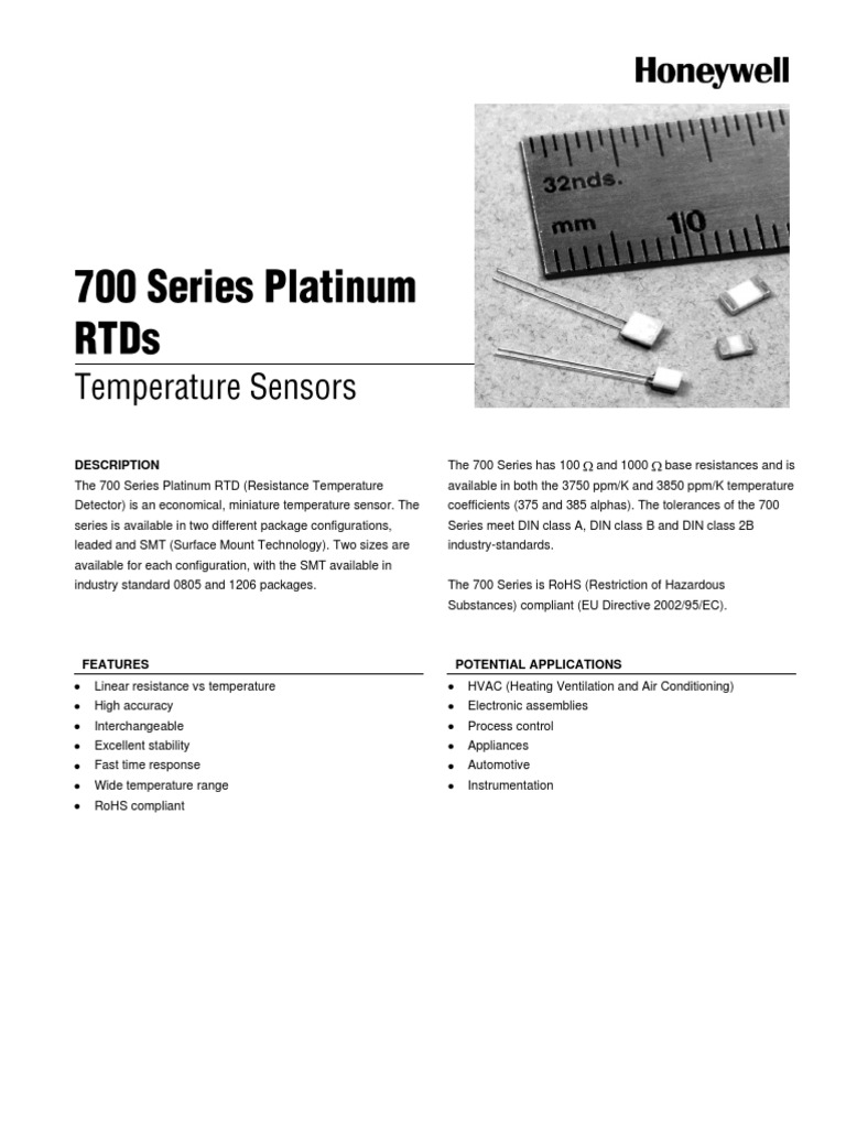 RTD Honeywell | PDF | Electrical Engineering | Nature
