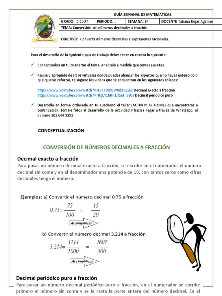 Matemáticas Ciclo 4 Periodo 01 Semana 8 | PDF