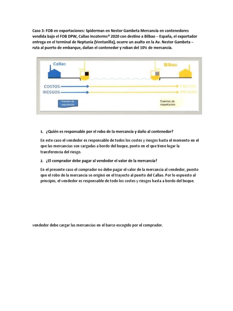 Responsabilidad FOB en el Caso Gambeta | PDF