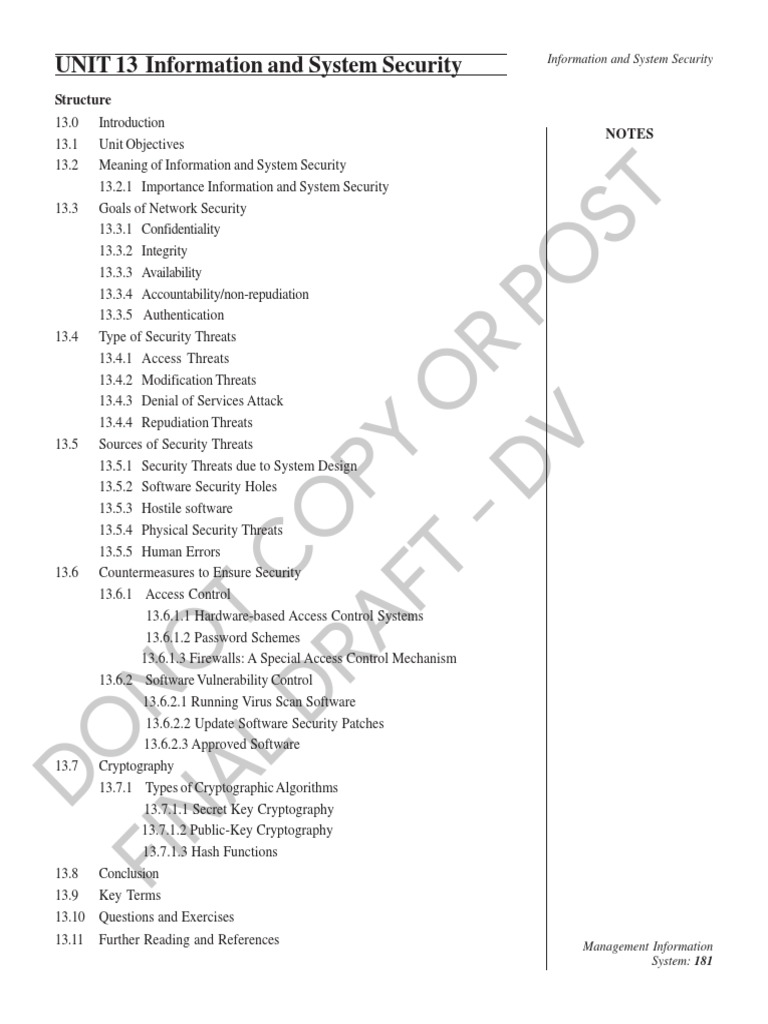 Information and System Security Overview | PDF | Information Security ...