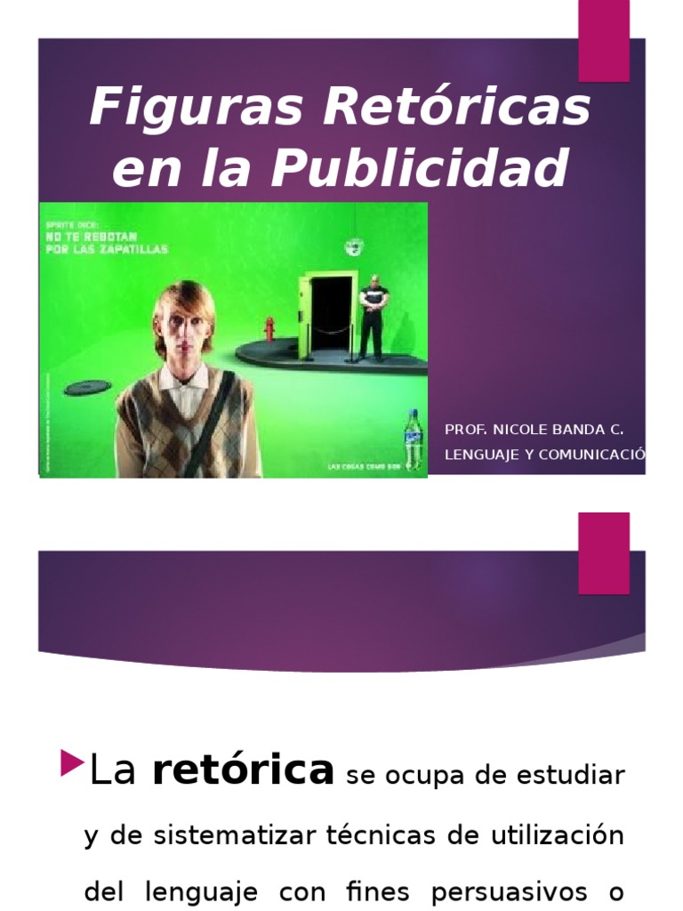 Figuras Retóricas En La Publicidad Pdf Retórica Metáfora