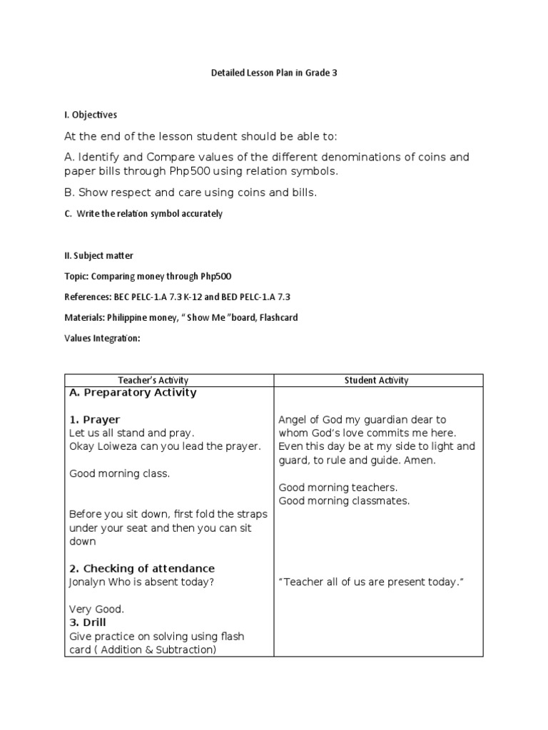 A. Preparatory Activity 1. Prayer | PDF | Php | Teachers