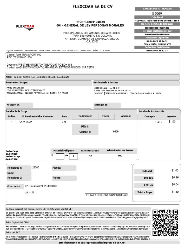 RFC: FLE091104BX9 601 - General de Ley Personas Morales: CAP ...