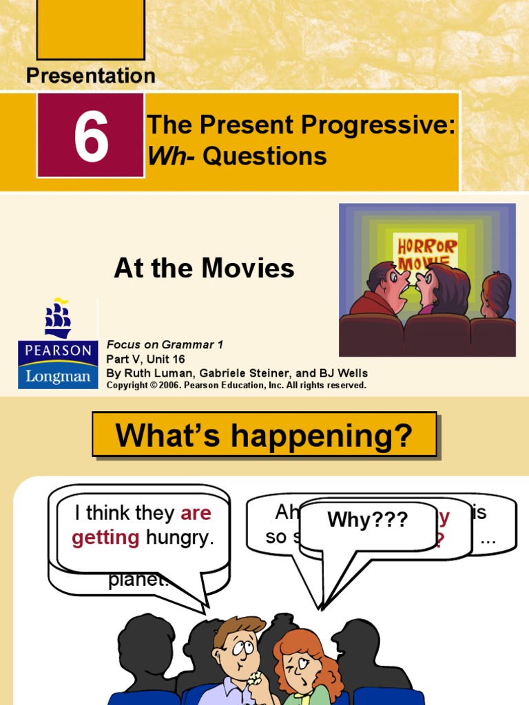 ING-1. - Unit. 8 - The Present Progressive Wh-Questions | PDF ...