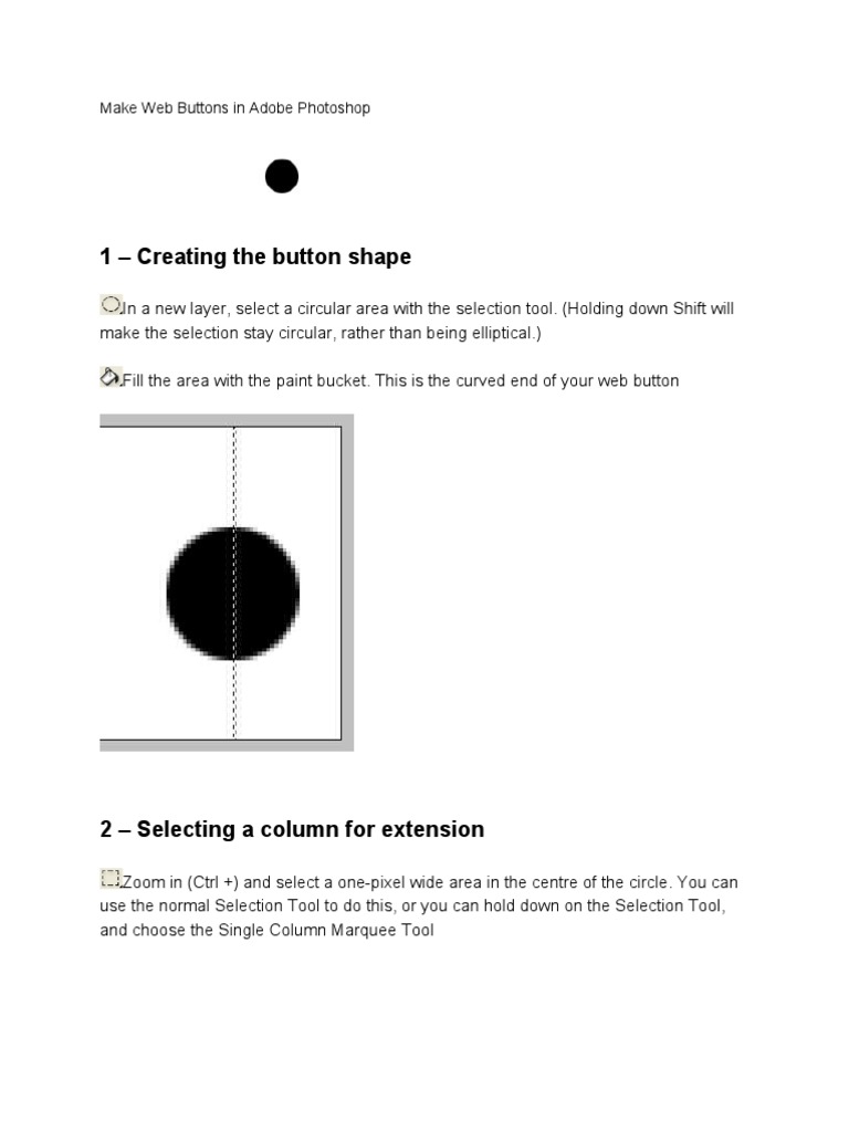 Create Web Buttons in Photoshop | PDF | Adobe Photoshop | Graphic Design