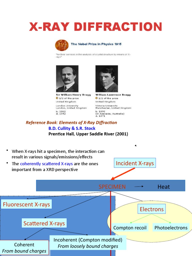 Reference Book: Elements of X-Ray Diffraction | PDF | X Ray ...