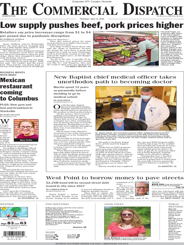 Commercial Dispatch Eedition 5-14-20 | PDF