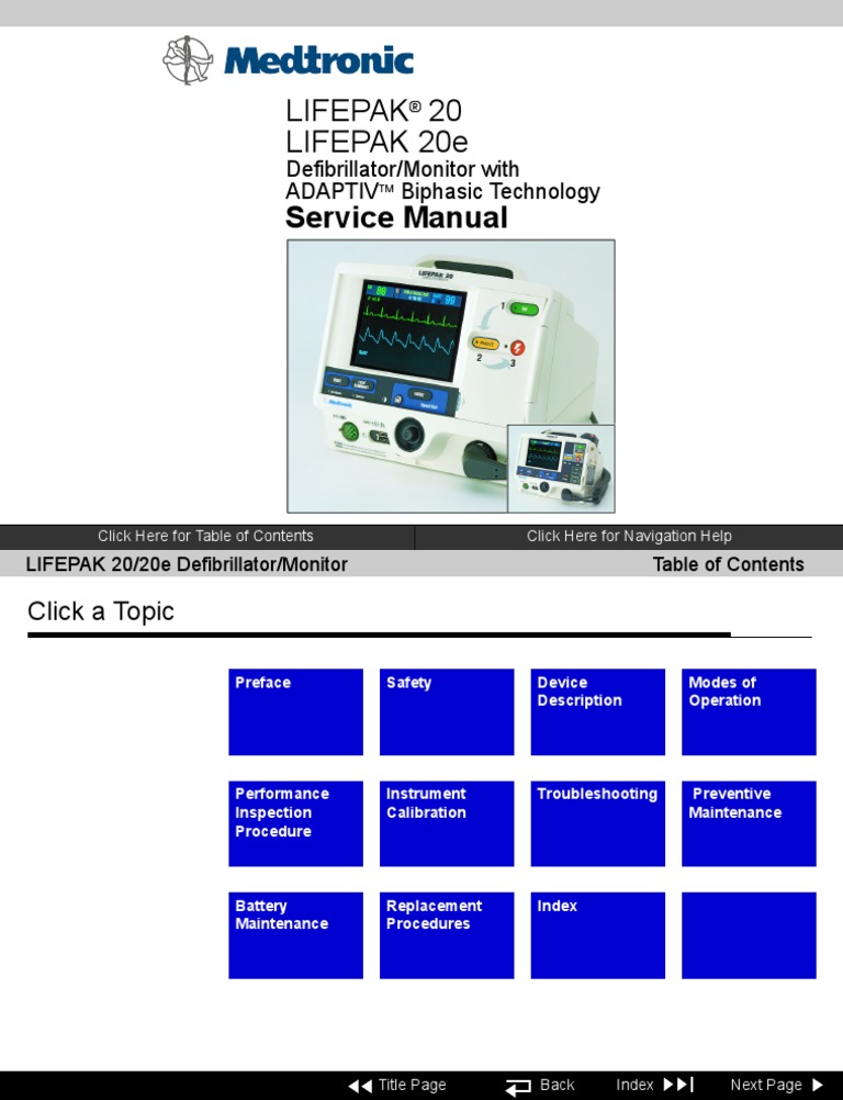 Lifepak 20 Lifepak 20E: Service Manual | PDF