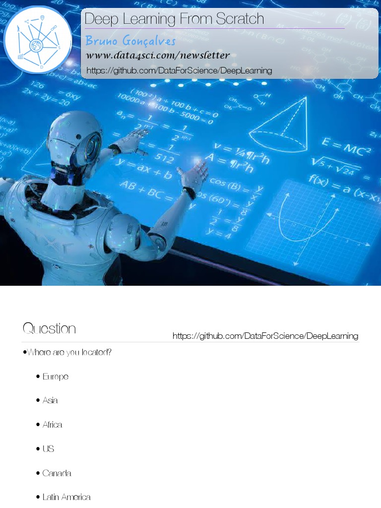 Bruno Gonçalves: Deep Learning From Scratch | PDF | Machine Learning ...