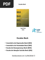 Correção Escalas Beck | PDF