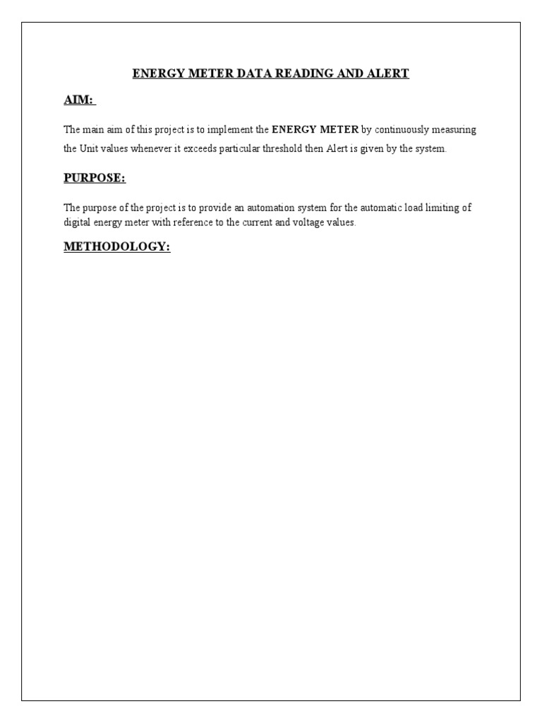 11.energy Meter Data Reading and Alert | PDF | Power Supply | Power ...