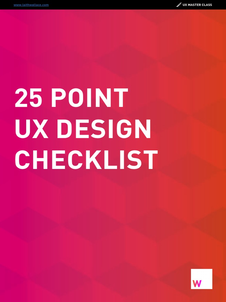 25 Point Ux Design Checklist PDF | PDF | Usability | Mobile App
