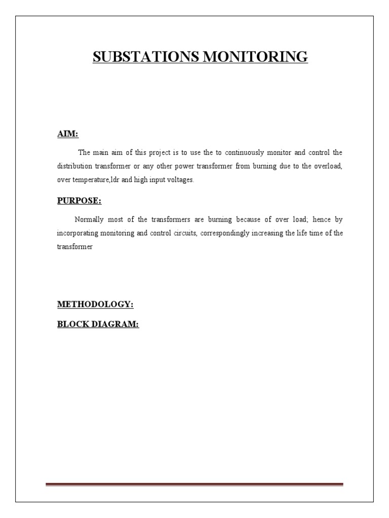 16.substations Monitoring | PDF | Electrical Substation | Transformer