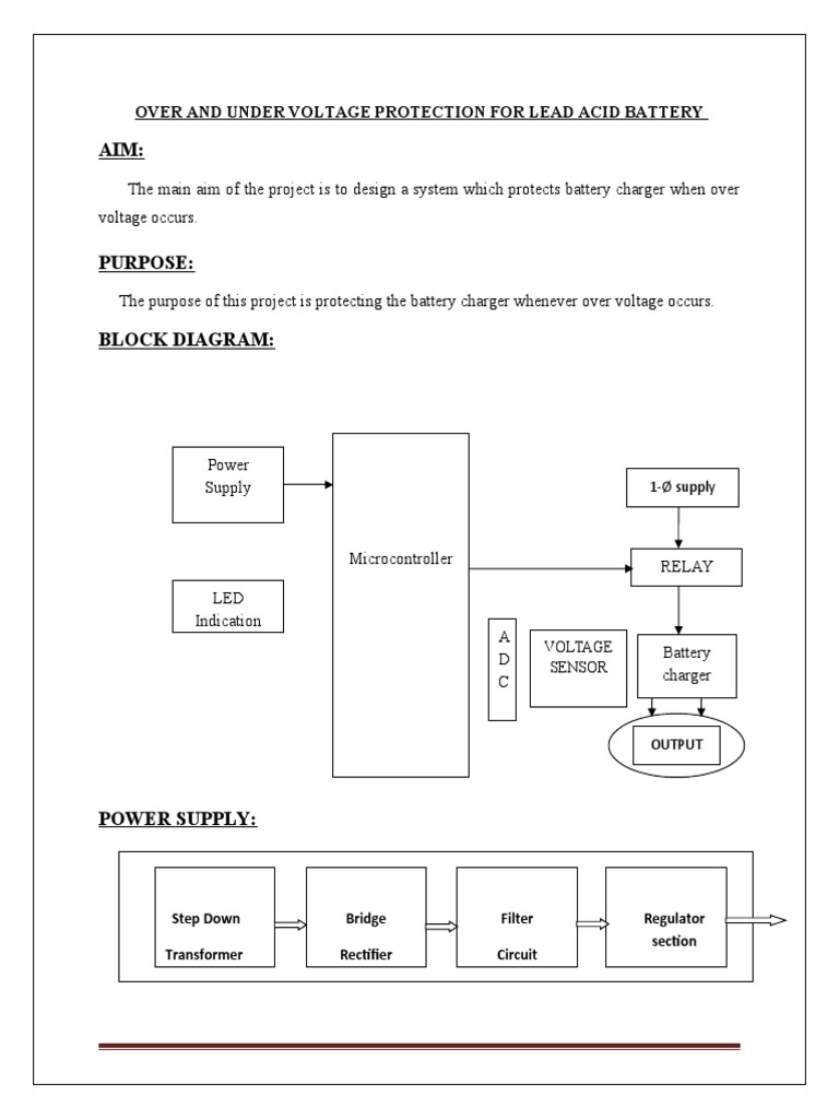 17.over and Under Voltage Protection For Lead Acid Battery | PDF ...